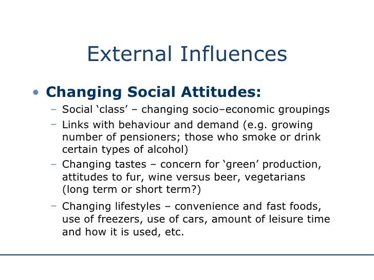 External Influences External Influences