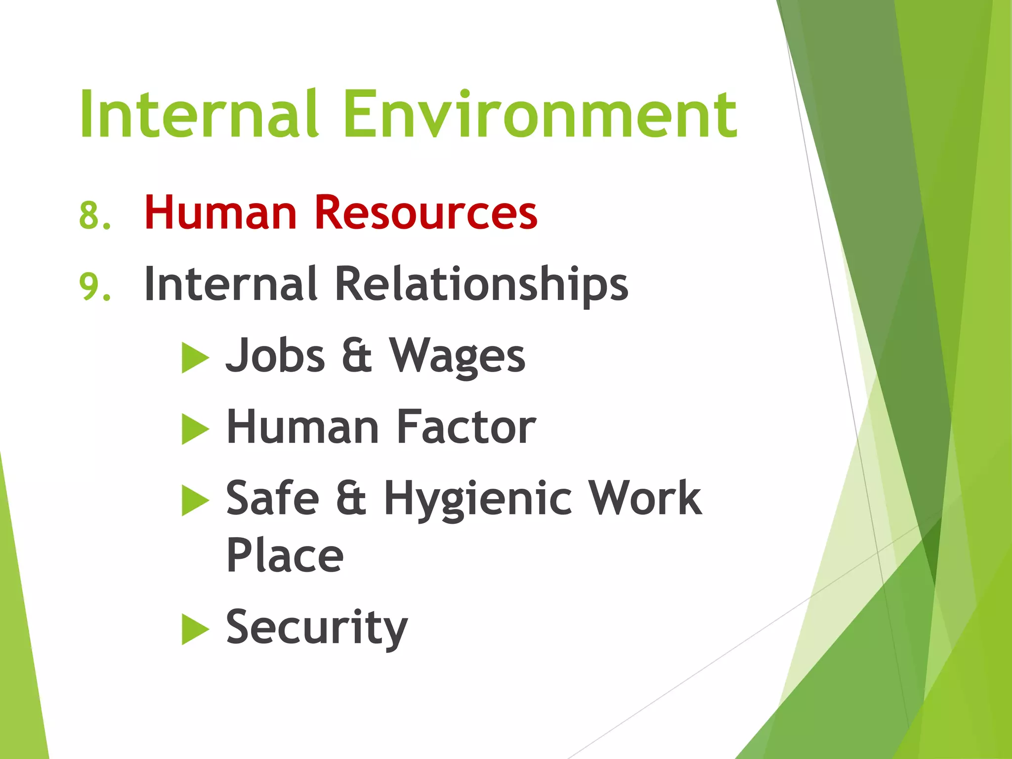 External & Internal Business Environment | PPSX | Green Solutions ...