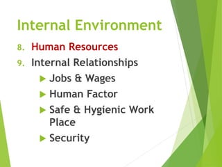 External & Internal Business Environment | PPSX