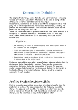 Externalities | DOCX
