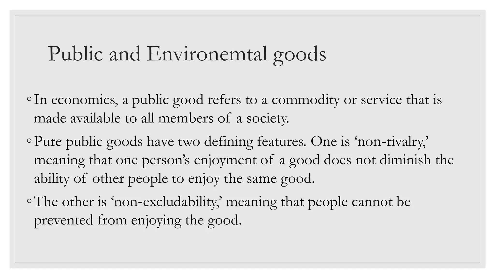 Externalities in Environmental Economics | PPTX
