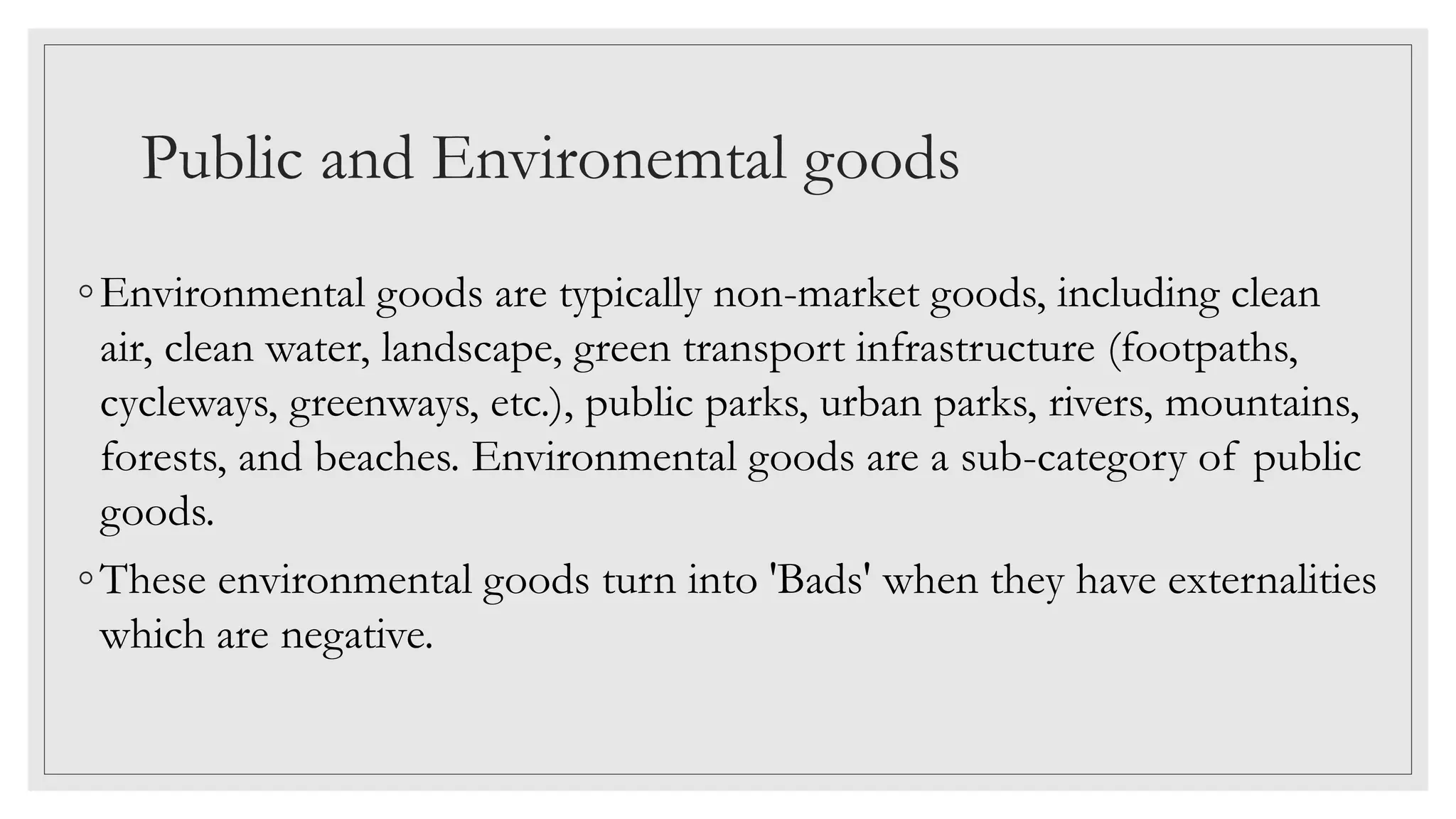 Externalities in Environmental Economics | PPTX