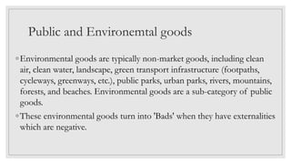 Externalities in Environmental Economics | PPTX