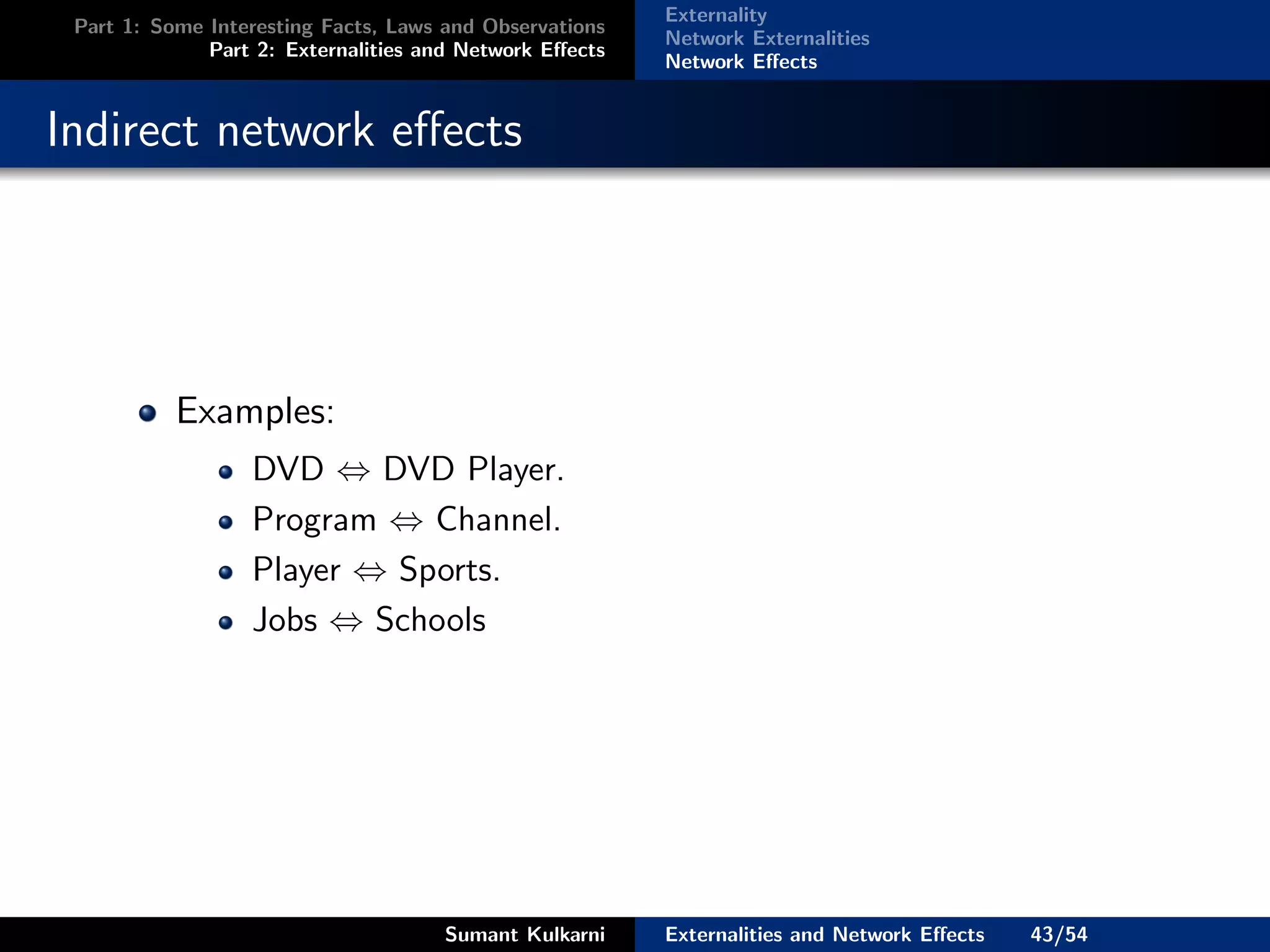 Externalities and network effects (examples, laws and interpretations ...