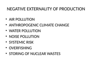 Presentation on EXTERNALITY. What is Externality | PPTX | Environmental ...