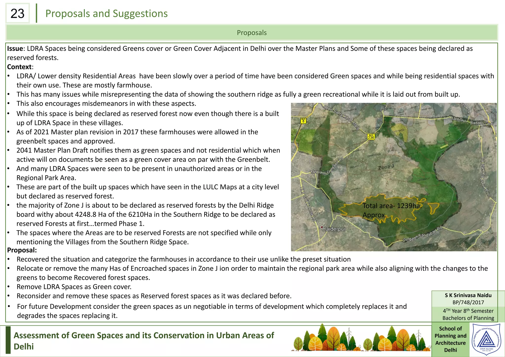 Assessment of Green Spaces and its Conservation in Urban Areas of Delhi ...
