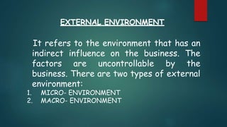 External marketing environment | PPTX