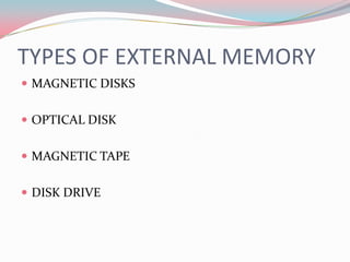 External memory | PPTX