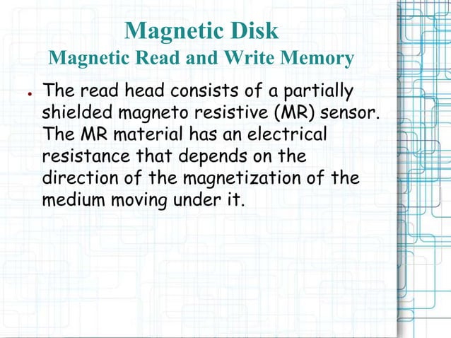 External memory - Computer Architecture | PPTX