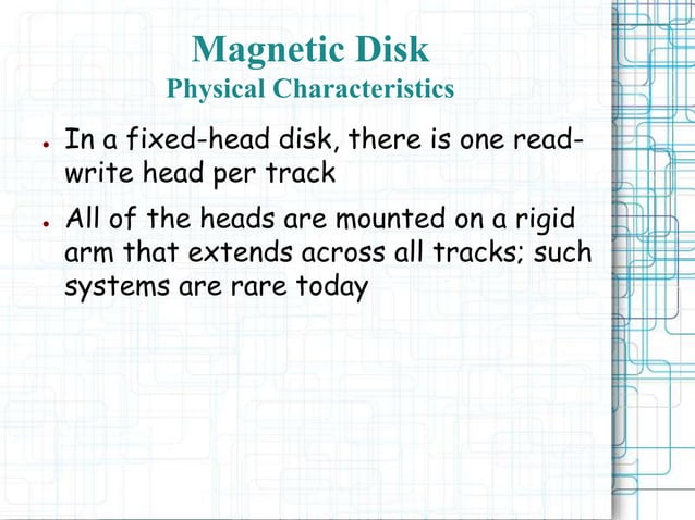 External memory - Computer Architecture | PPTX