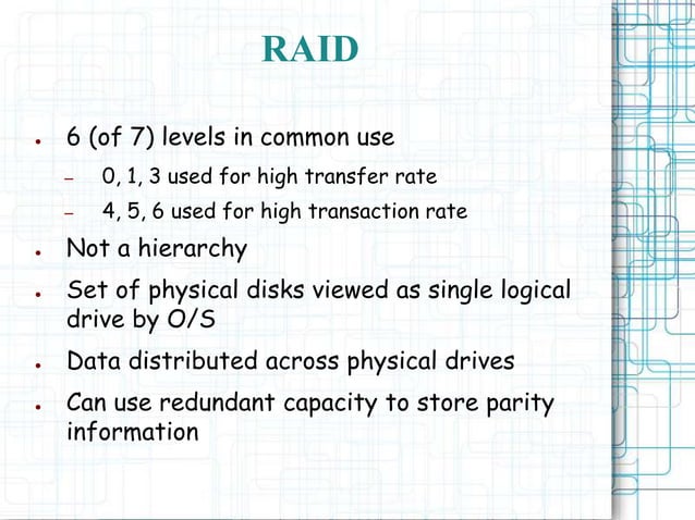 External memory - Computer Architecture | PPTX