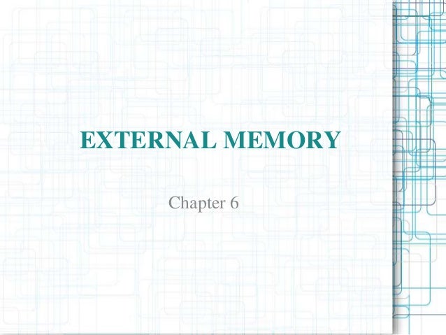 External memory - Computer Architecture