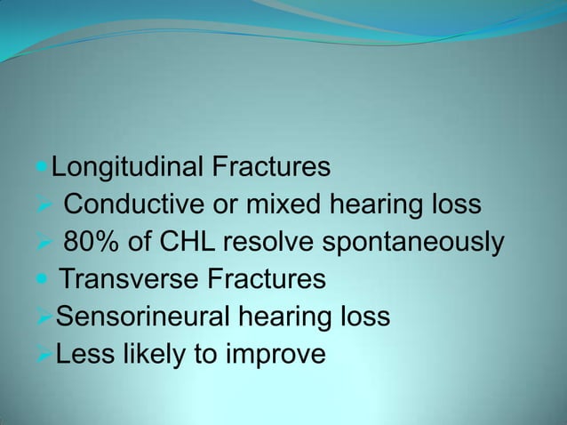 External, middle and inner ear traumas | PPTX