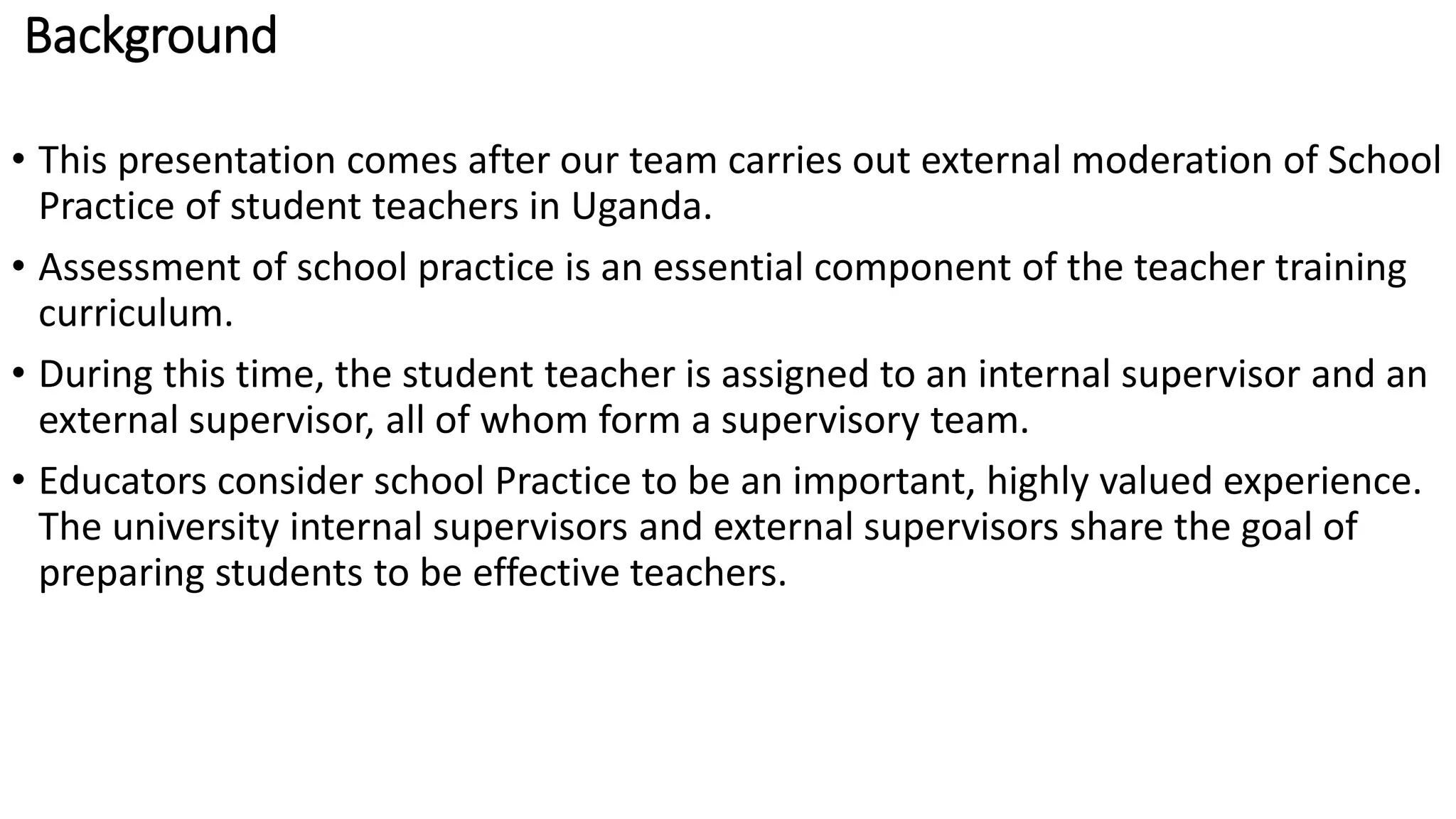External moderation of School Practice 2017 | PPT