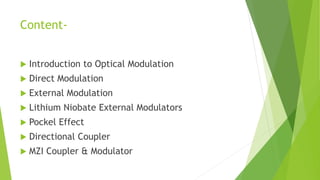 External modulators | PDF