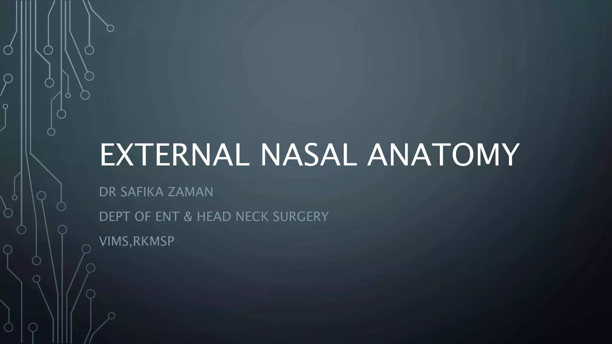 External nasal anatomy | PPTX