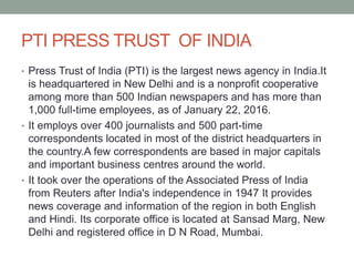 External news sources news agencies | PPTX