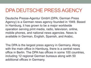 External news sources news agencies | PPTX