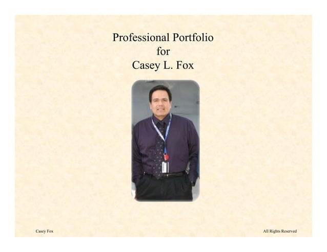 External Portfolio For Casey Fox | PPT