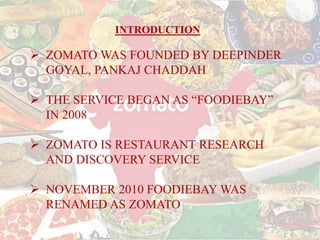 From Zero to Zomato | PPTX
