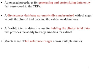 Role of computer in clinical development | PPTX