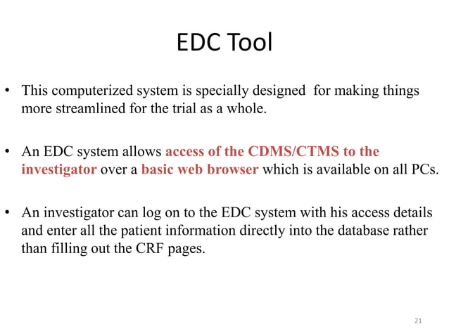 Role of computer in clinical development | PPTX