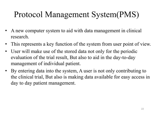 Role of computer in clinical development | PPTX