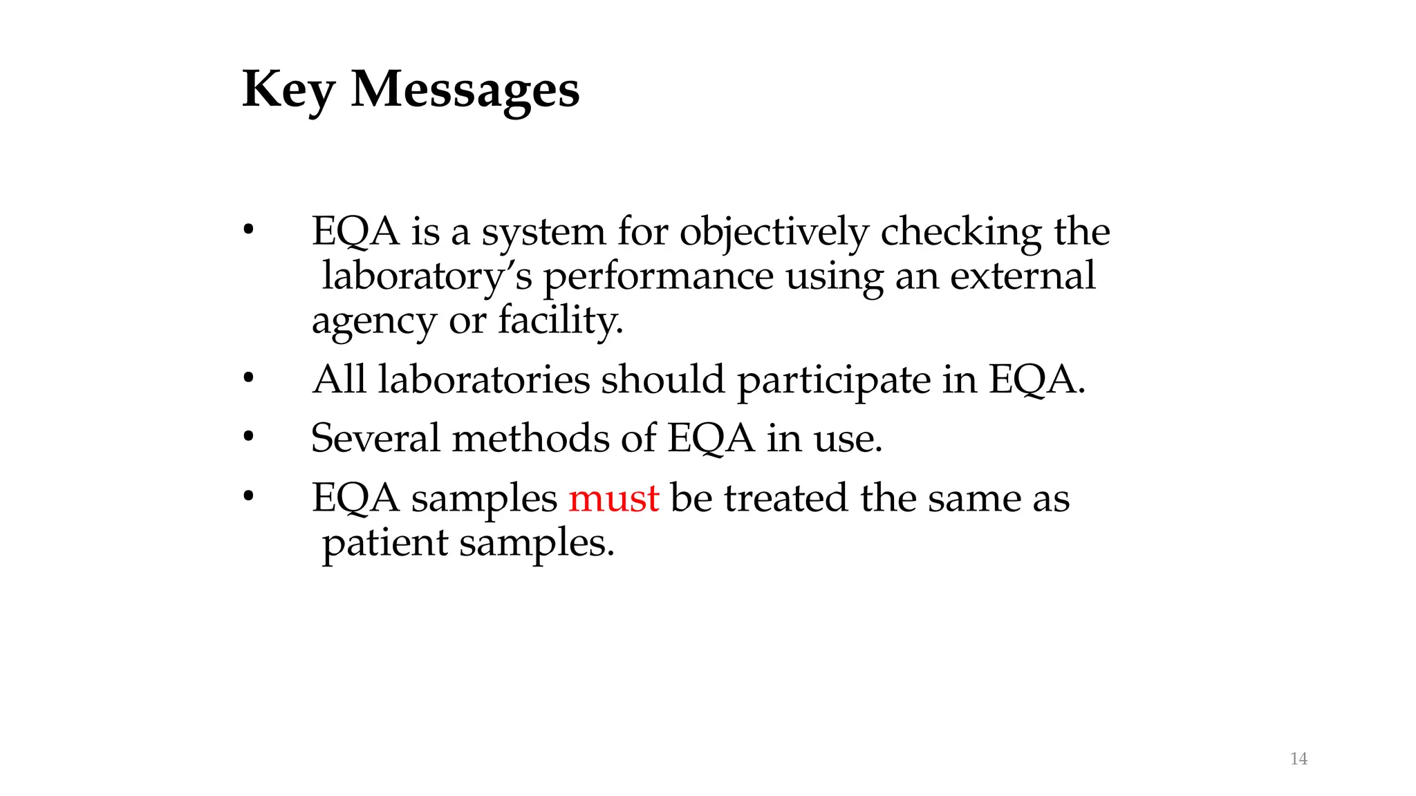 External Quality Assessment.pptx 2024 University of Zimbabwe | PPTX