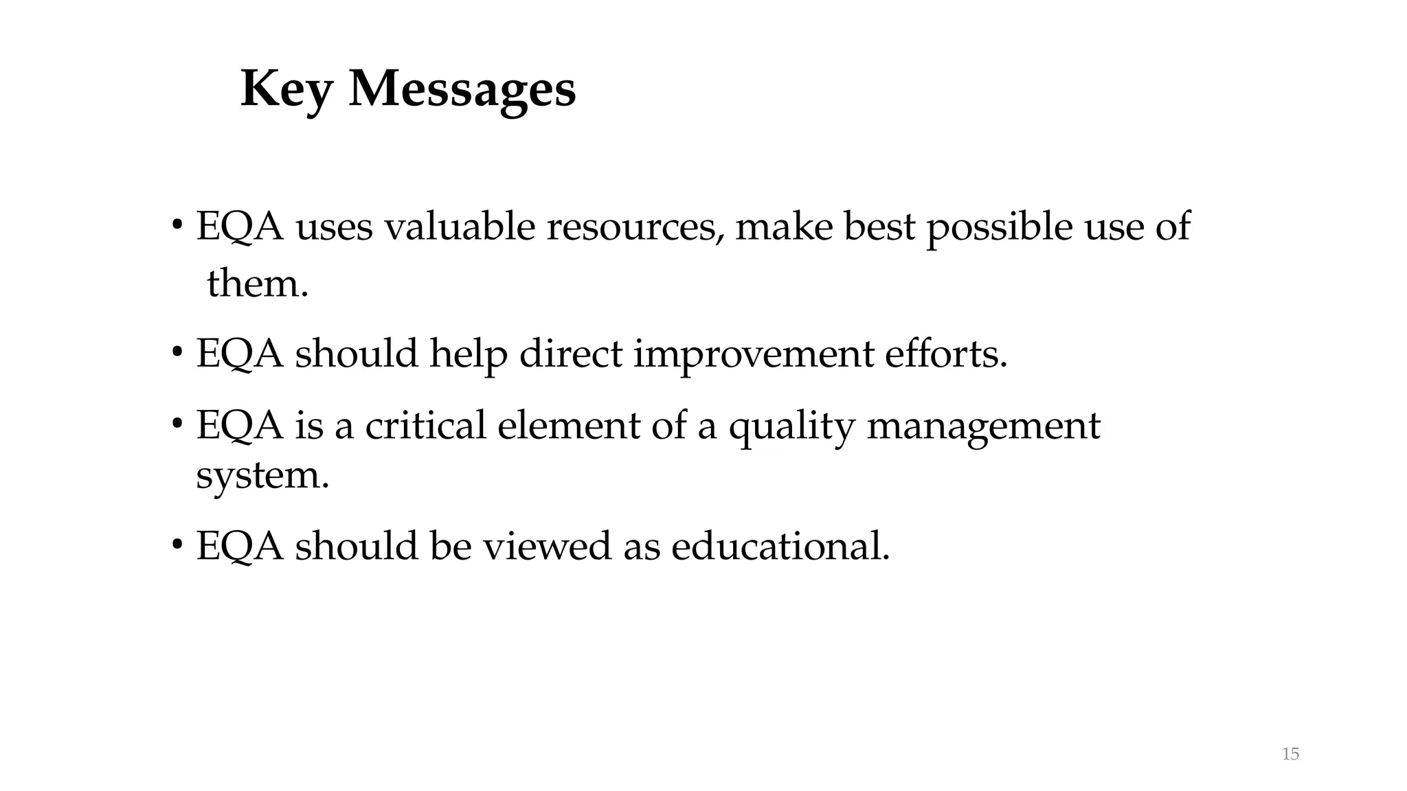 External Quality Assessment.pptx 2024 University of Zimbabwe | PPTX