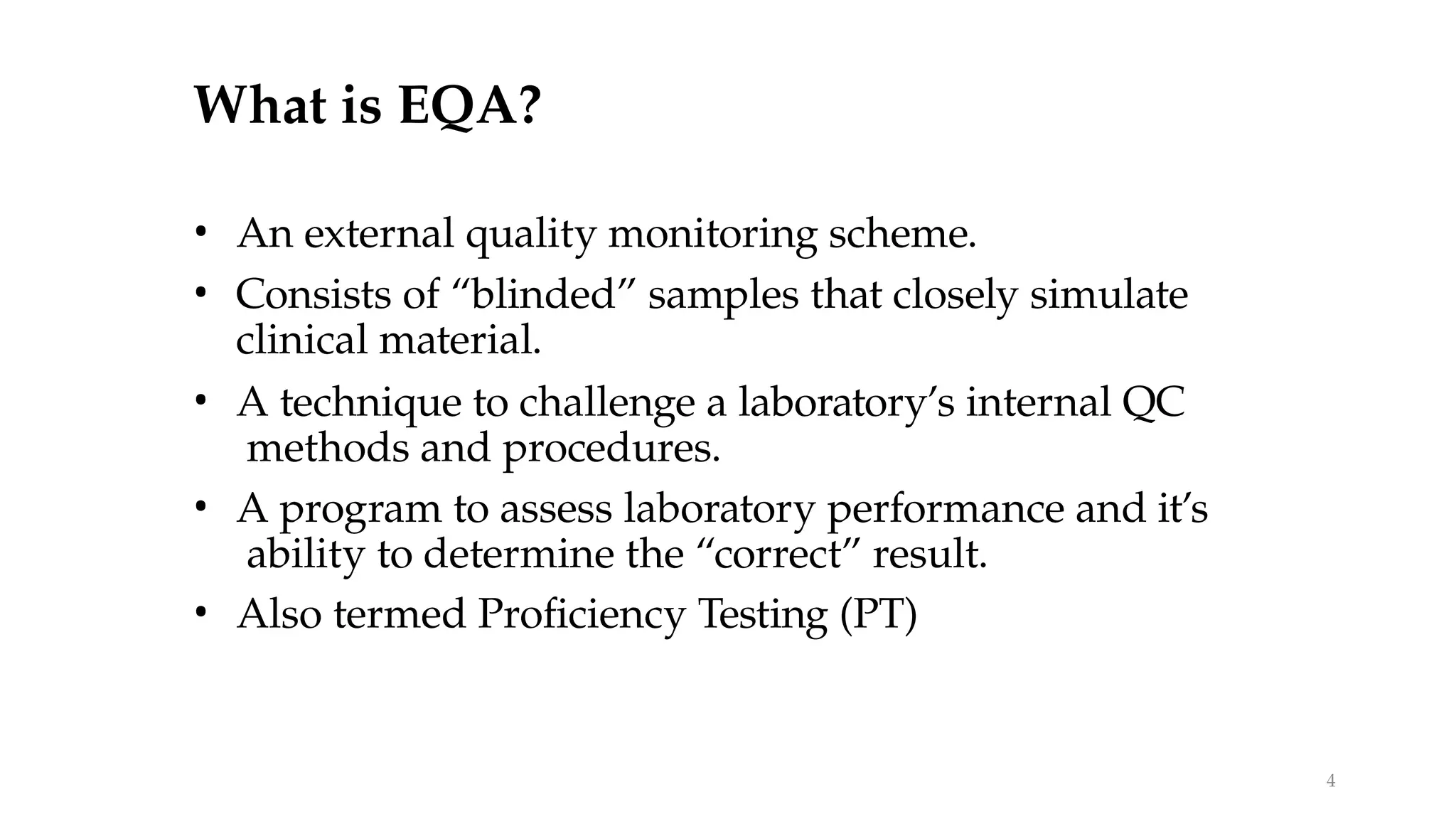 External Quality Assessment.pptx 2024 University of Zimbabwe | PPTX