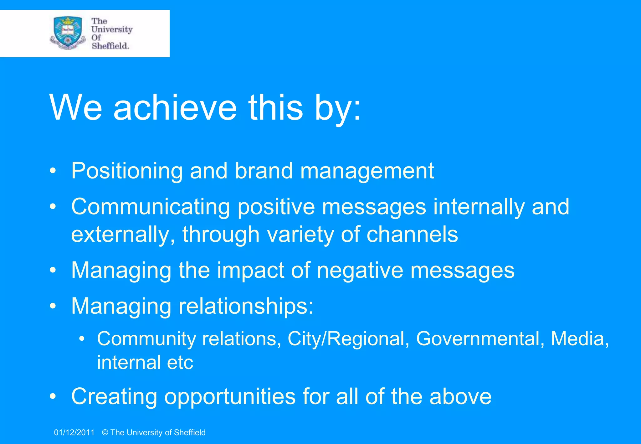 External relations overview presentation | PPTX
