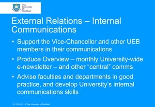 External relations overview presentation | PPTX