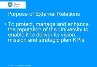 External relations overview presentation | PPTX