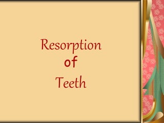 External resorption | PPT