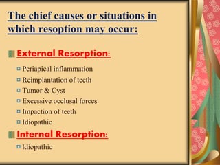 External resorption | PPT