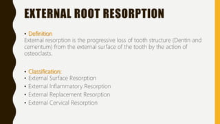 External root resorption (ERR) | PPTX