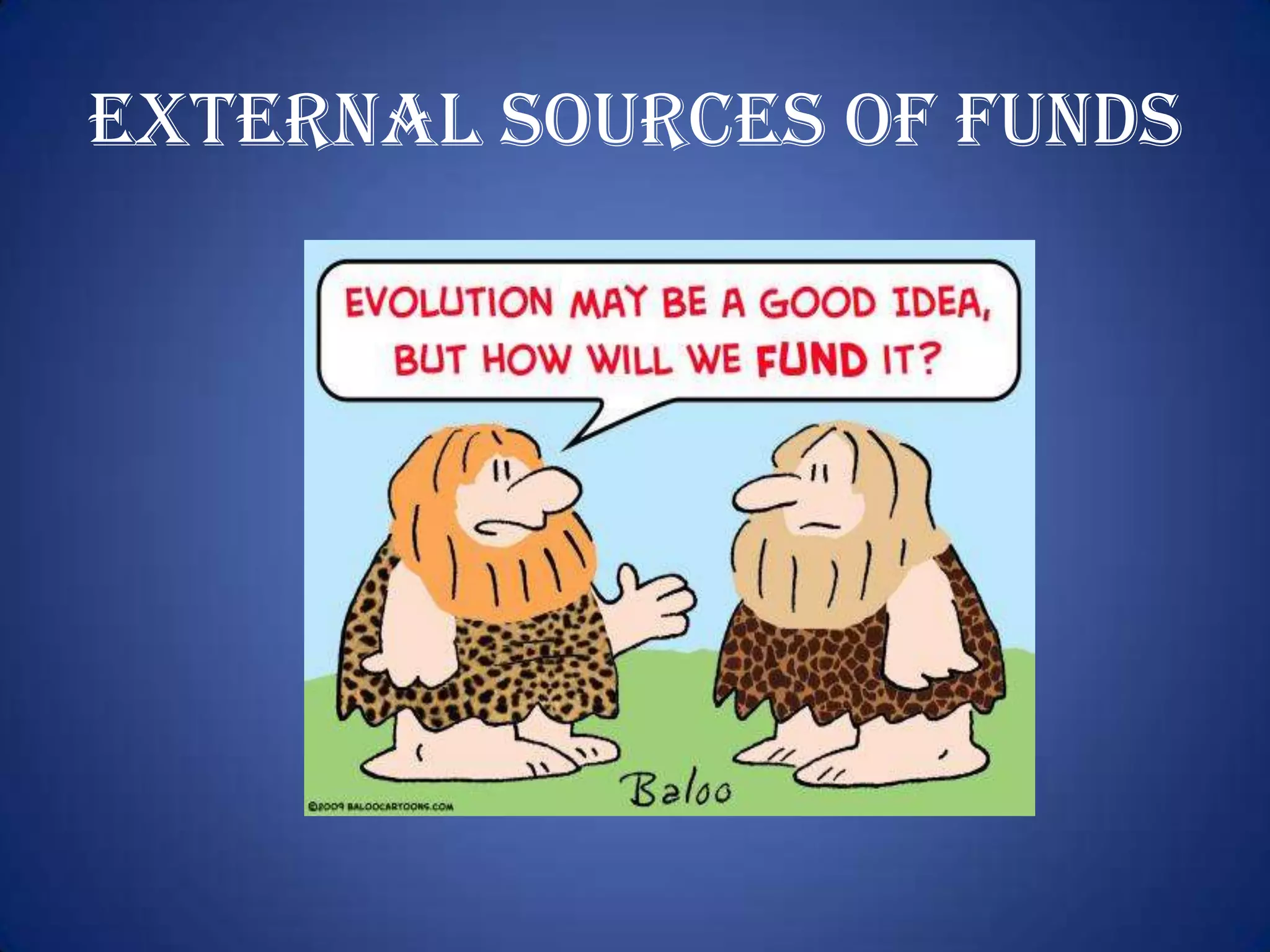 External sources of funds | PPTX