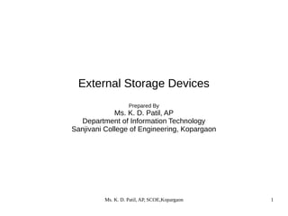 External storage devices and basics of file | PDF