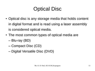 External storage devices and basics of file | PDF