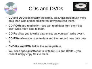 External storage devices and basics of file | PDF