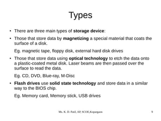 External storage devices and basics of file | PDF