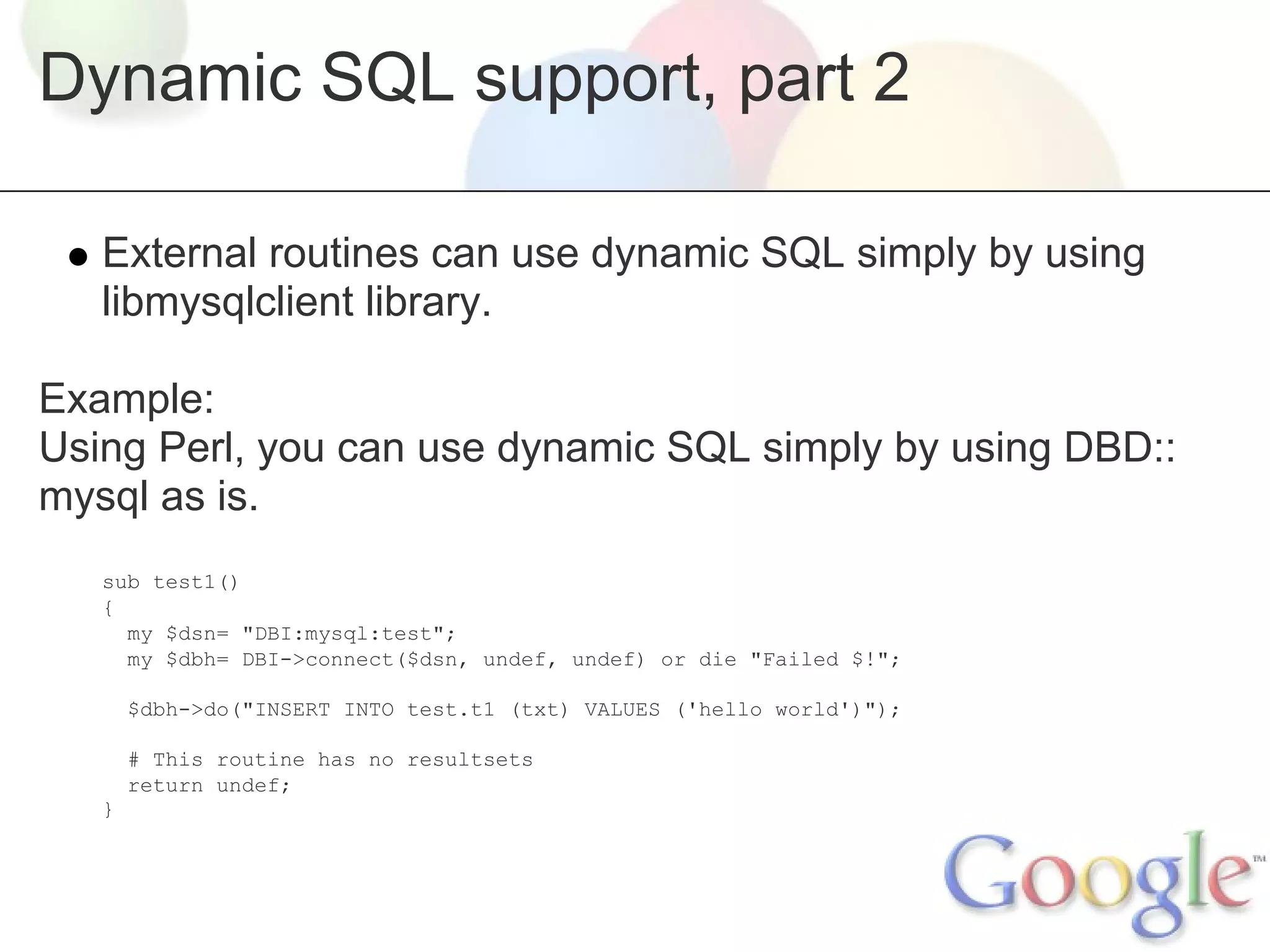 External Language Stored Procedures for MySQL | PDF