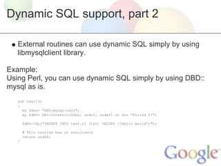 External Language Stored Procedures for MySQL | PDF