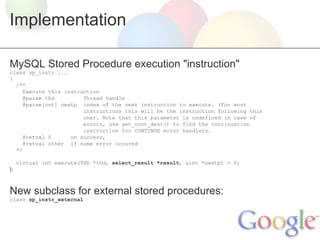 External Language Stored Procedures for MySQL | PDF