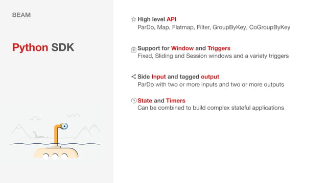 Stream processing for the masses with beam, python and flink | PPT