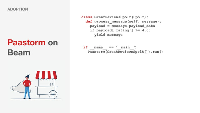 Stream processing for the masses with beam, python and flink | PPT