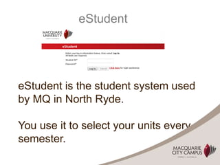 External student orientation slides | PPT