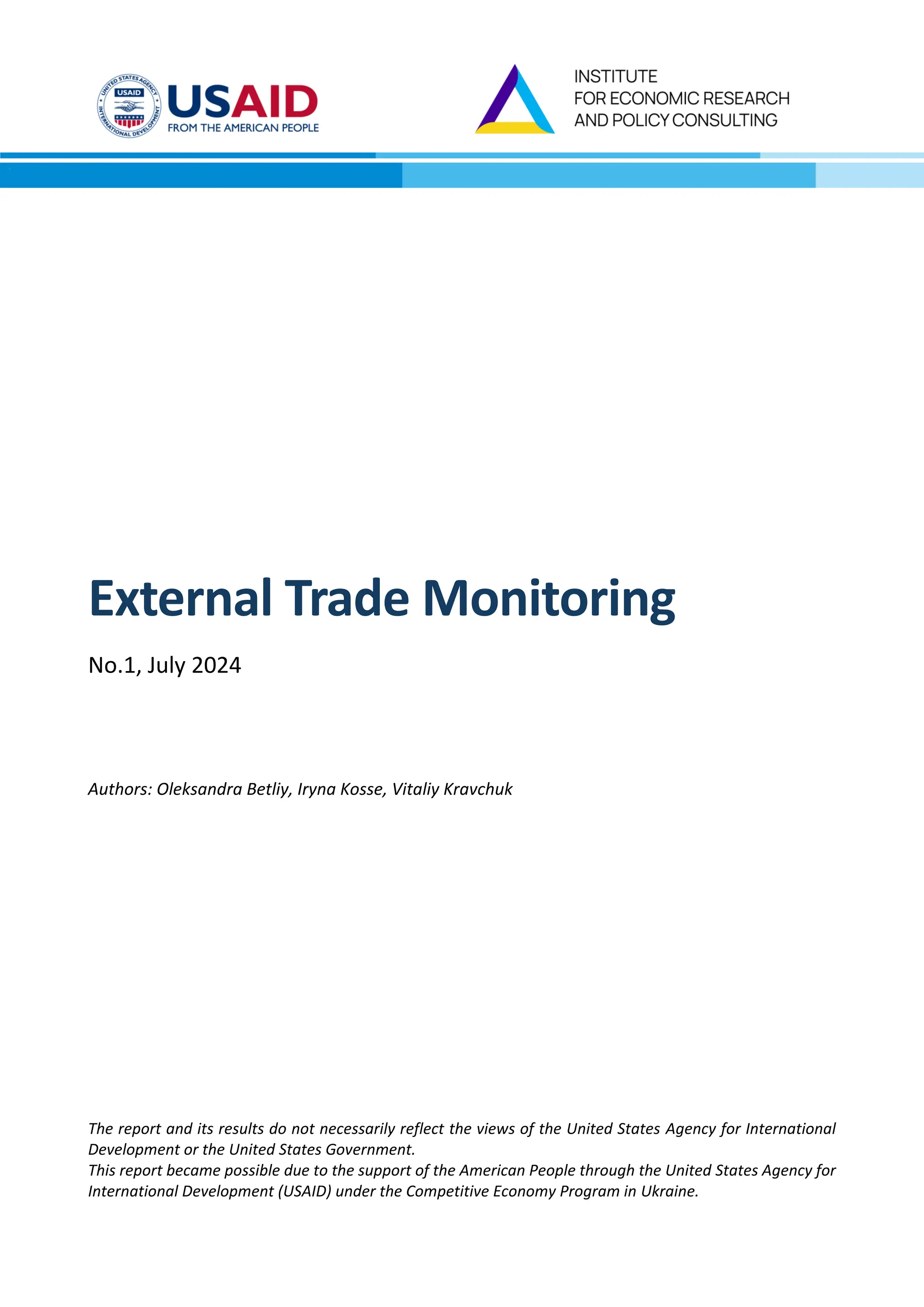 External Trade Monitoring External Trade Monitoring | PDF
