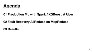 Scaling XGBoost to large scale clusters with fault tolerance and recovery | PPT