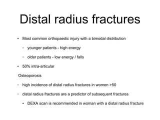 Distal end of Radius Fractures | PPTX